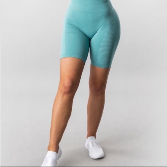 Alphalete | Shorts | Alphalete Womens Teal Bike Shorts | Poshmark